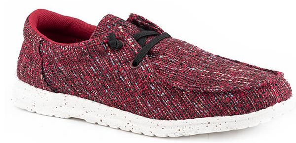 Roper Women's Eva Moc Red Multi Fabric – Tack Room Too