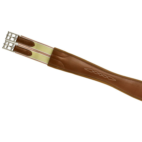 Ovation Pro Fancy Stitched Overlay Girth with Elastic at Both Ends ...