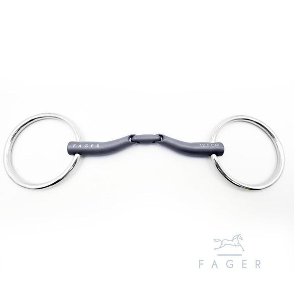 Fager Maria Titanium Double Jointed Loose Ring Snaffle – Tack Room Too