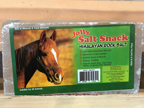 Jolly Salt Snack Himalayan Rock Salt Brick – Tack Room Too