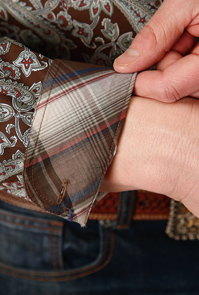 Roper Mens Pine Paisley Long Sleeve Shirt – Tack Room Too